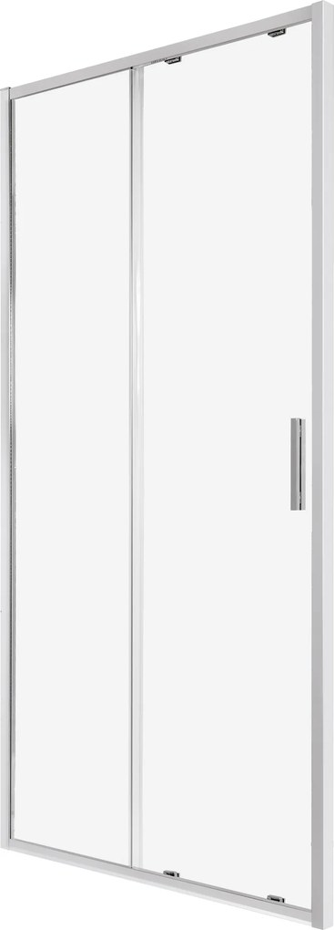 Novoterm Jednokřídlé posuvné sprchové dveře NV-Solid DS CHR 130, chrom/transparent - bez vaničky