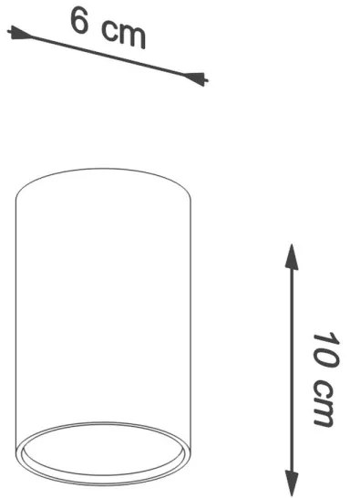 Sollux SL.0996 - Bodové svítidlo LAGOS 1xGU10/10W/230V 10 cm bílá