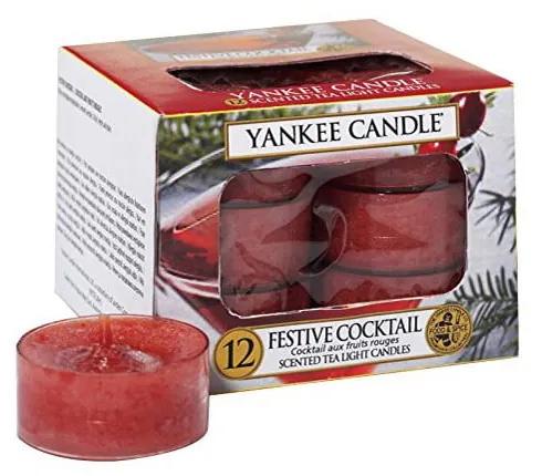 Sada 12 vonných svíček Yankee Candle Sváteční Koktejl, doba hoření 4 hodiny