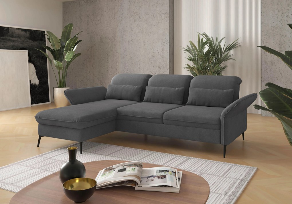 XXXLutz ROHOVÁ SEDAČKA, textil, šedá Sit & More - Sedací soupravy - 000144011858