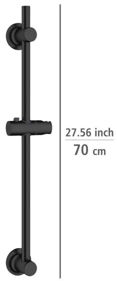 WENKO 25463100 - Sprchová tyč LIBERTÀ 70 cm černá