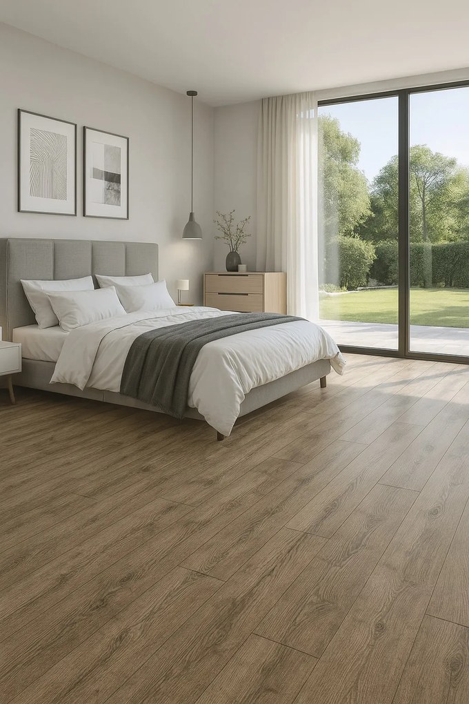 Beaulieu International Group, PVC podlaha - lino Polo 2122, na míru, šíře 3m,4m, hnědá, pěna, dětský pokoj