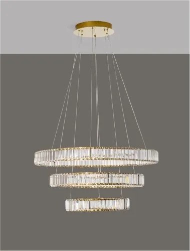 Závěsné LED svítidlo NOVA LUCE AURELIA 92W 3500K 9333069 stmívatelné Triac