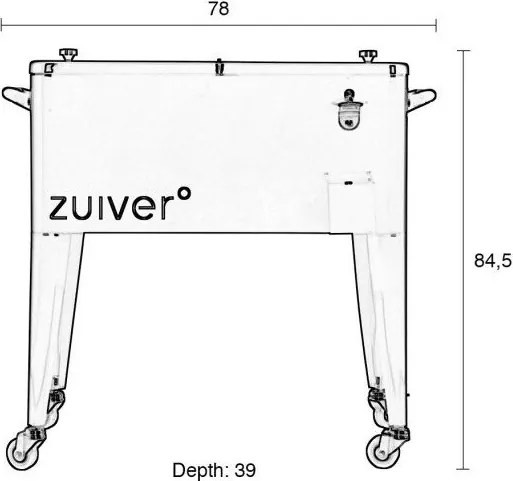 Černý chladicí box Cooler Be Cool – Zuiver