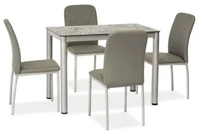 Jídelní stůl Damar 80x60 - šedá