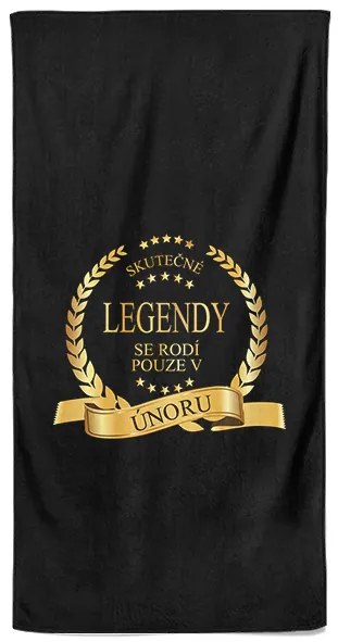 Osuška Skutečné legendy (Měsíc: 02 - Únor, Velikost osušky: 70x140cm)