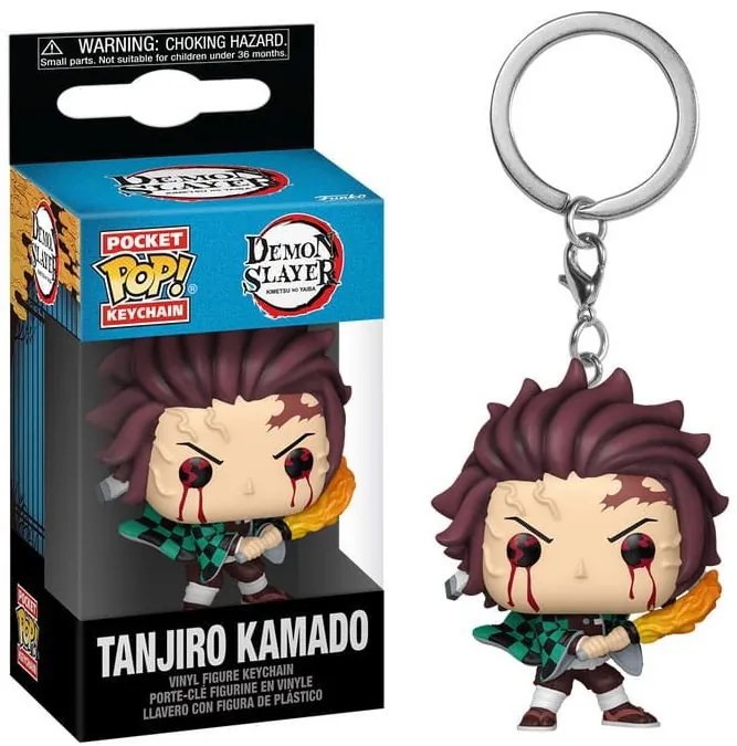 Funko pop! keychain demon slayer tanjiro kamado (sun breathing)
