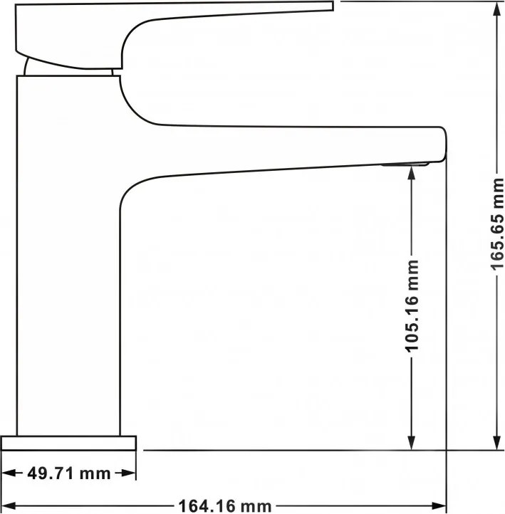 Mexen Lynx umyvadlová baterie, zlatá, 745900-50