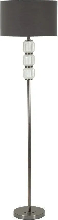 Stojací lampa Bright 164 cm šedá/bílá