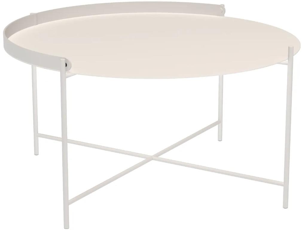 OnaDnes -20% Bílý kovový zahradní konferenční stolek HOUE Edge 76 cm
