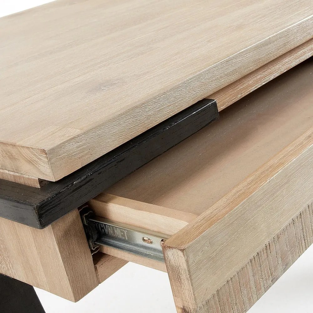 Psací stůl s deskou z akáciového dřeva Kave Home Disset