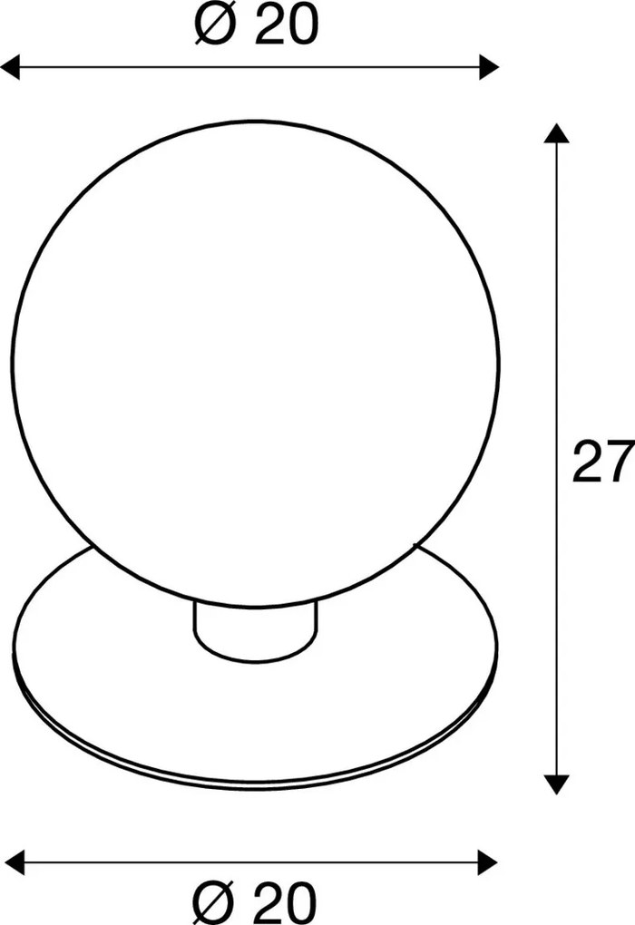 LA 1001999 GLOO PURE 27 Pole, venkovní stojací svítidlo, E27, antracit, IP44 - BIG WHITE (SLV)