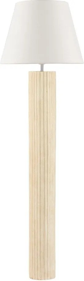 Bílá/krémová kamenná stojací lampa (výška 150 cm) Bacoo – Nova Luce