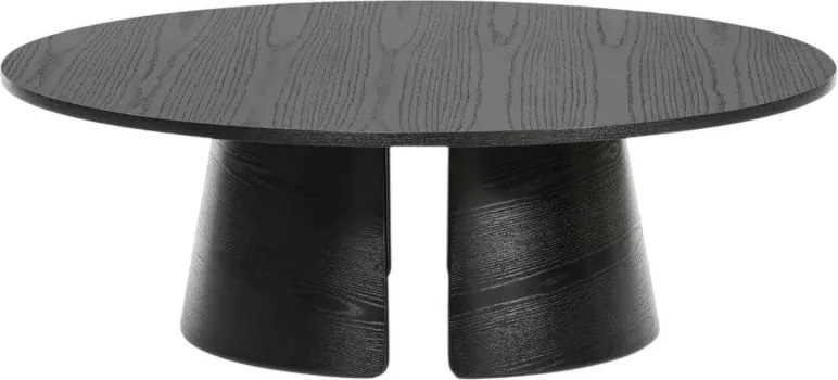 Černý konferenční stolek Teulat Cep, ø 110 cm