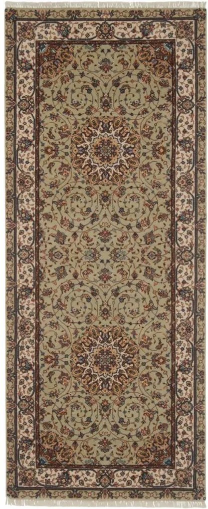 XXXLutz ORIENTÁLNÍ KOBEREC, 80/200 cm krémová, zelená Cazaris - Orientální koberce - 004345066196