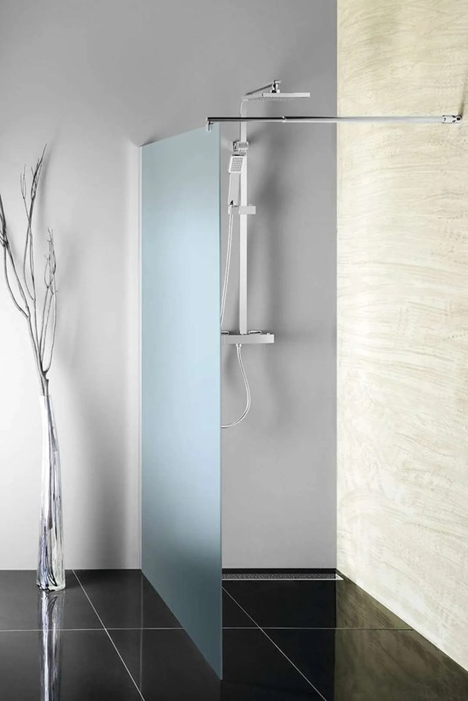 Aqualine Walk-In - Sprchová zástěna 90x190 cm, sklo BRICK WI090