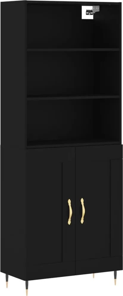 vidaXL Skříň highboard 69,5 x 34 x 180 cm kompozitní dřevo [3189934] Barva: Bílá