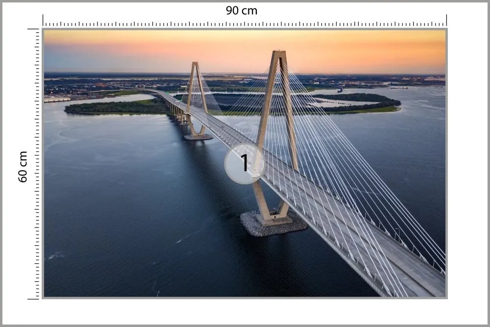 Fototapeta Charleston Bridge Hladký vinyl 135x90