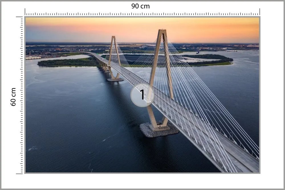 Fototapeta Charleston Bridge Omyvatelný vlies 152.5x104