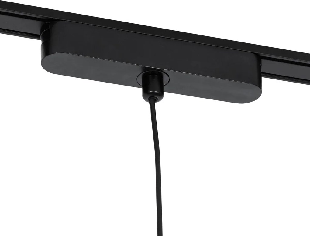 Moderní závěsné svítidlo černé pro 1-fázový kolejnicový systém vč. LED - Magnetic Lance