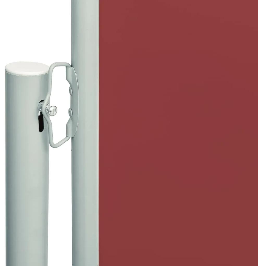 Zatahovací boční markýza 200x600 cm červená,  317973