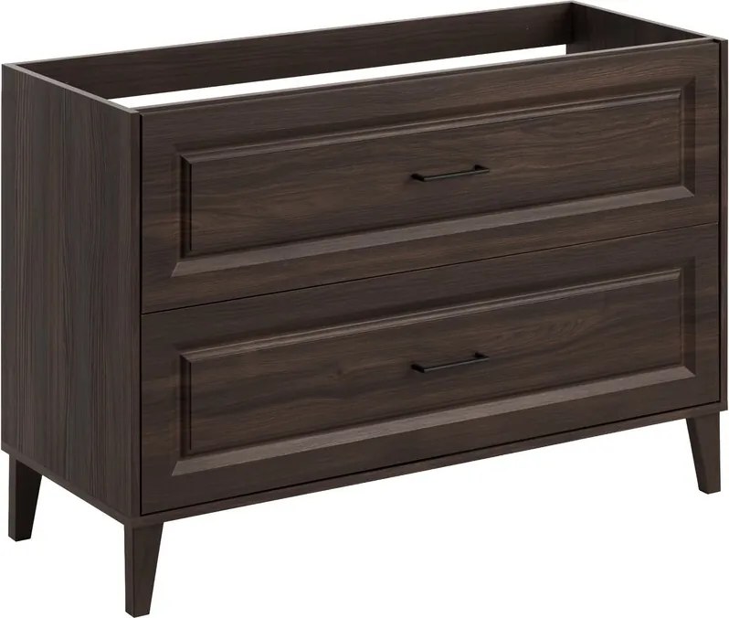 Koupelnová sestava Dorothy River se skříňkami, deskou a umyvadly 120 cm dub ristretto