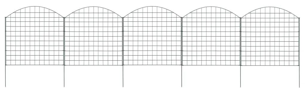 vidaXL Obloukový zahradní plot 77,5 x 78,5 cm zelený