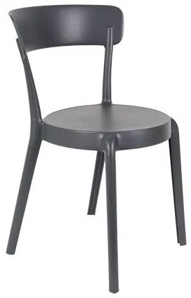 Židle HOPPE DARK GREY White Label Living 1100355