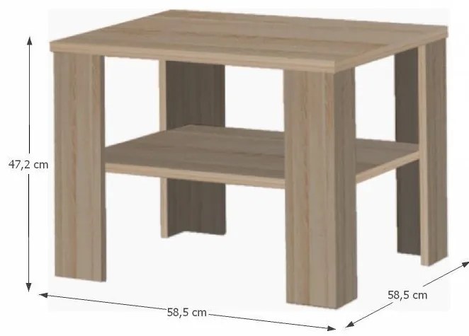 Kondela Interys 21 malý dub sonoma tmavý truflový