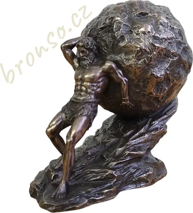 Sisyfos valí balvan do kopce, Veronese WU77845A1 (Sisyfovská práce – soška Veronese)