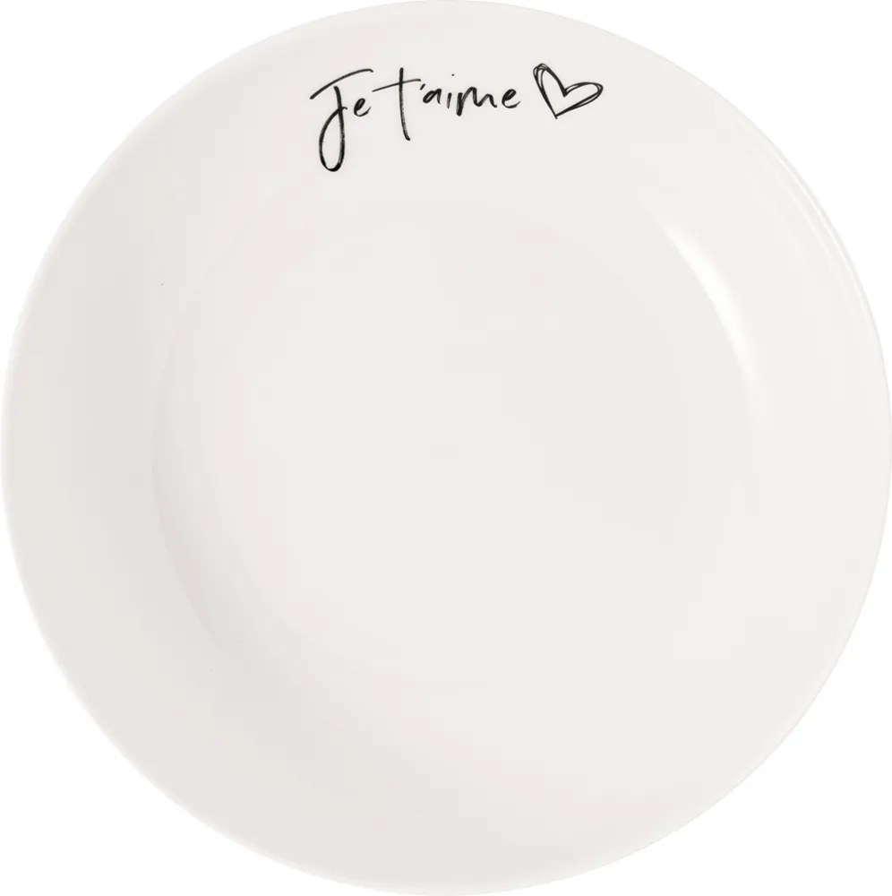 Villeroy&Boch Villeroy & Boch Statement mělká miska Je t'aime, 18,7 cm, 370 ml