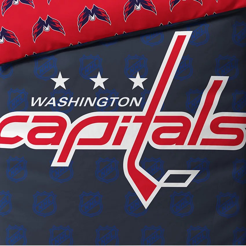 Hokejové povlečení NHL Washington Capitals Shields Velikost: 135x200 + 80x80 cm