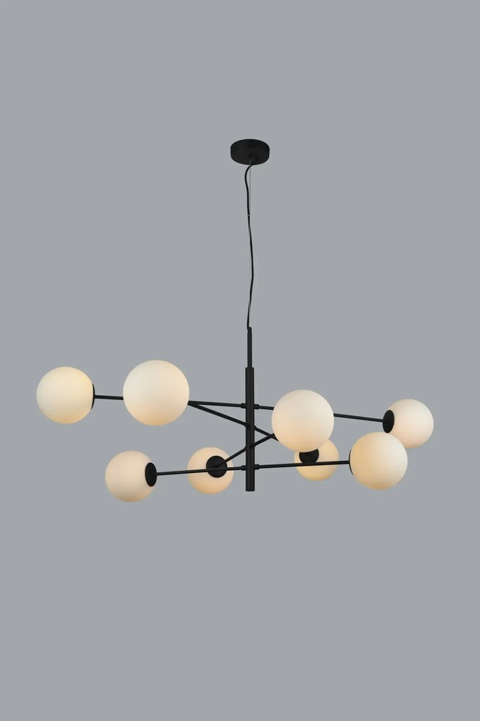 Designový lustr Oviedo 8 černé/Bk