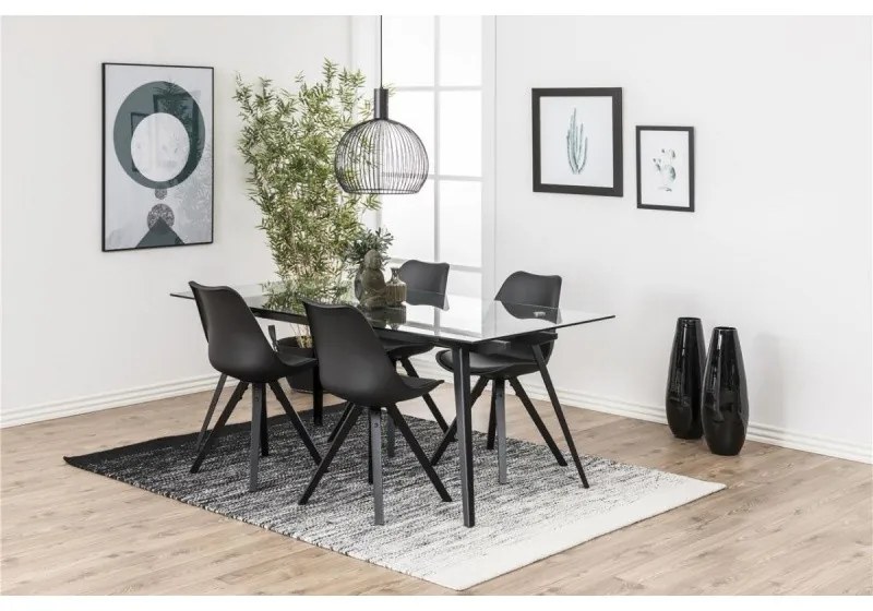 Jídelní stůl Monti 180 x 90 cm černý