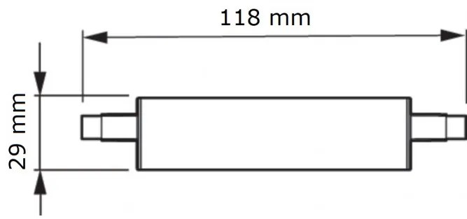 Philips D14-120W-R7S Stmívatelný LED světelný zdroj Philips R7s 118mm 14W 2000Lm