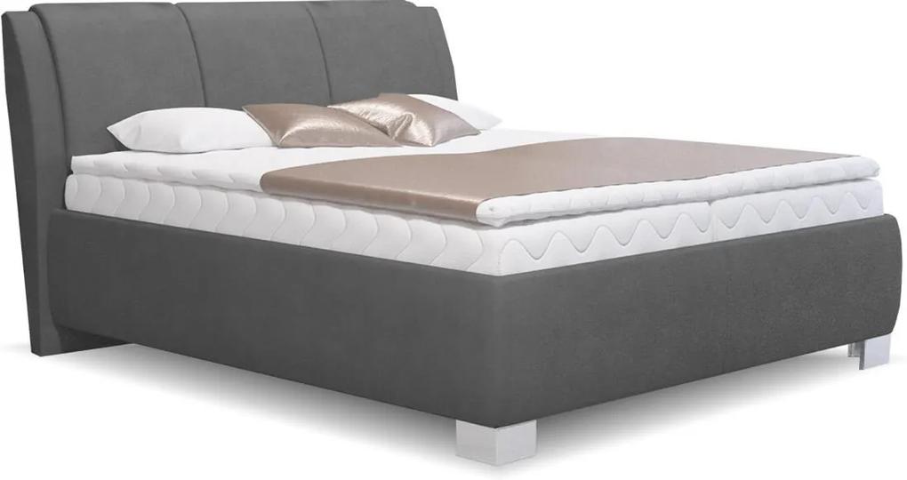 Čalouněná postel s úložným prostorem Serena vario, čelní výklop
