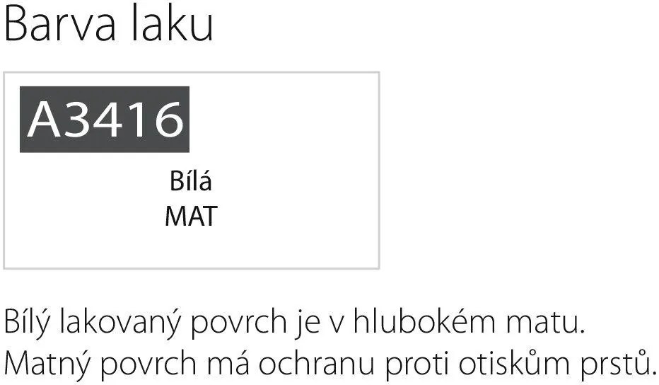 Intedoor KRIOS skříňka š. 600 mm s umyvadlem na desku, 1 zásuvka, KR DESK 60 1Z W A3416