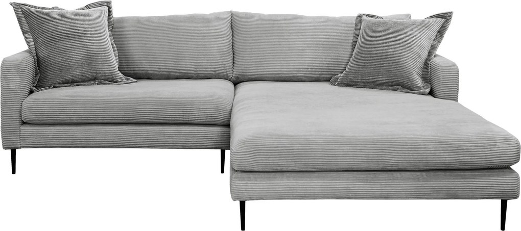 XXXLutz ROHOVÁ SEDAČKA, textil, šedá P & B - Sedací soupravy - 002330003406