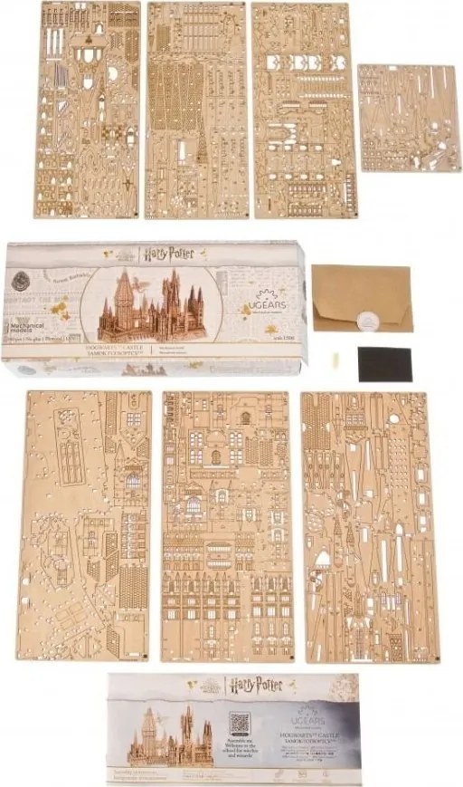 Hračka Ugears 3D dřevěné mechanické puzzle Hrad Bradavice, Harry Potter [6950386]