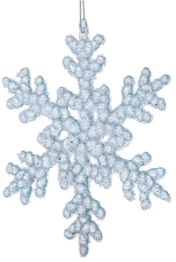 Skleněná vánoční ozdoba ø 6 cm Snowflake – Dakls