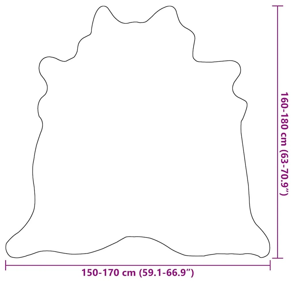 vidaXL Marketos Koberec z pravé hovězí kůže 150 x 170 cm béžový