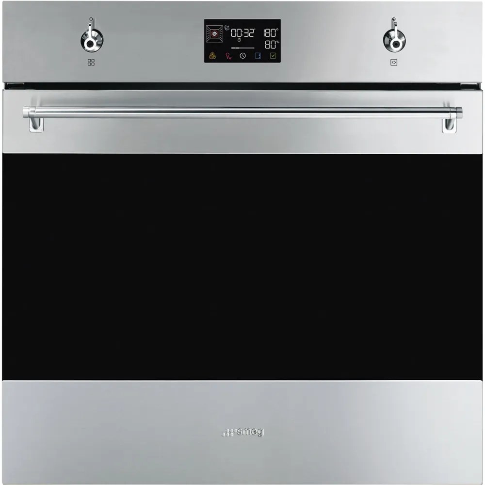 Smeg Vestavná trouba Classic, 60 cm, objem 68 l, SOP6302S2PX, nerezová SOP6302S2PX
