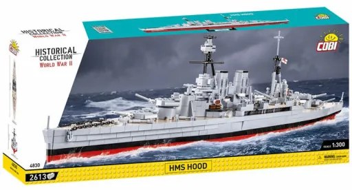 Cobi 4830 II WW HMS Hood, 1:300, 2613 kostek