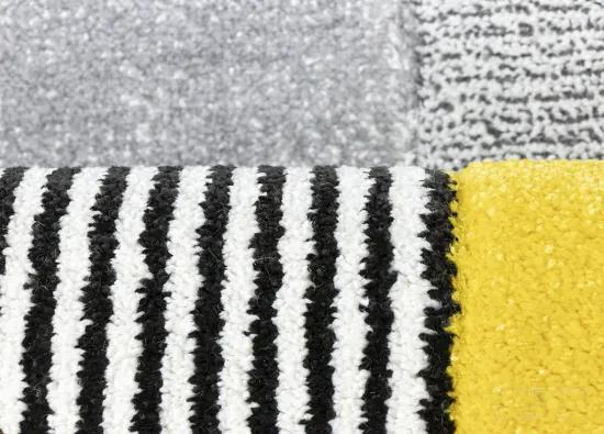 Ayyildiz Hali kusový koberec Alora A1039 200x290cm žlutá