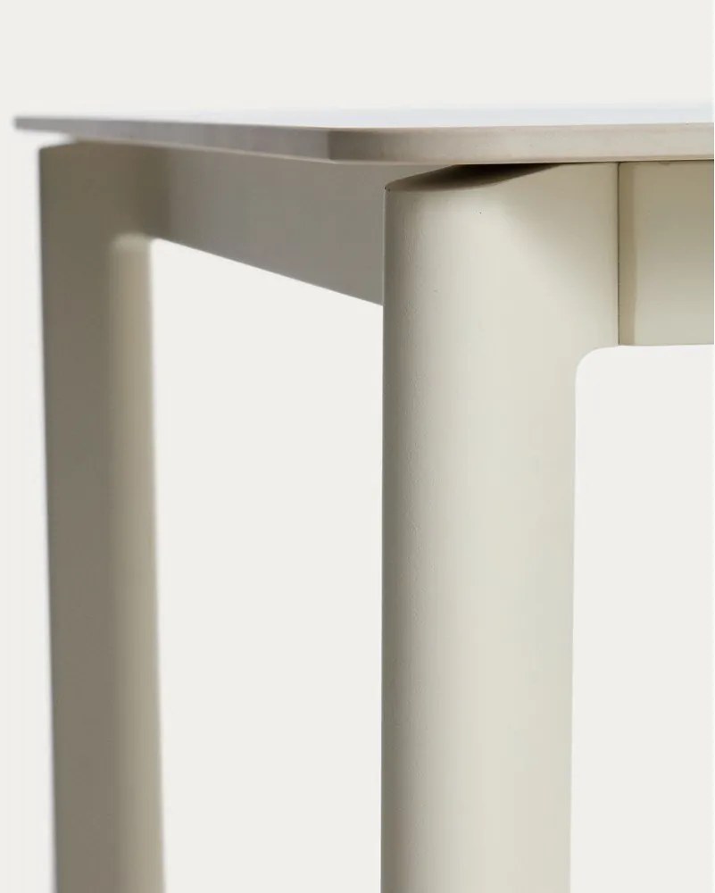 Zahradní jídelní stůl s deskou z kamene 100x220 cm Anafi – Kave Home
