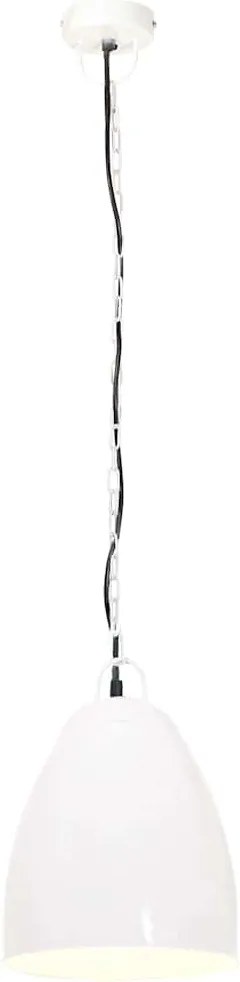 Industriální závěsné svítidlo 25 W bílé kulaté 32 cm E27 320562