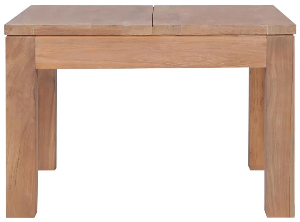 Konferenční stolek - masivní teak - přírodní povrch | 60x60x40 cm