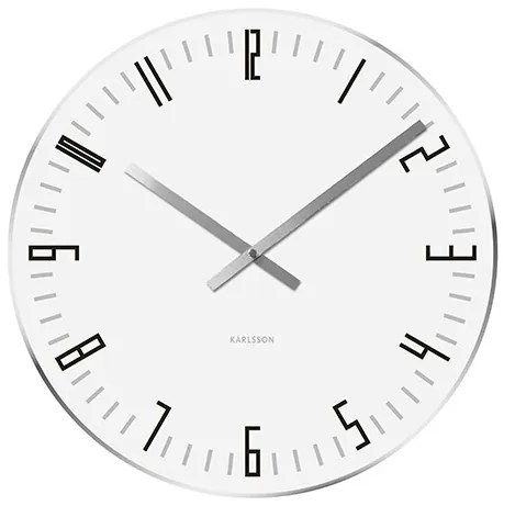 Nástěnné hodiny Vass, 40 cm, bílá