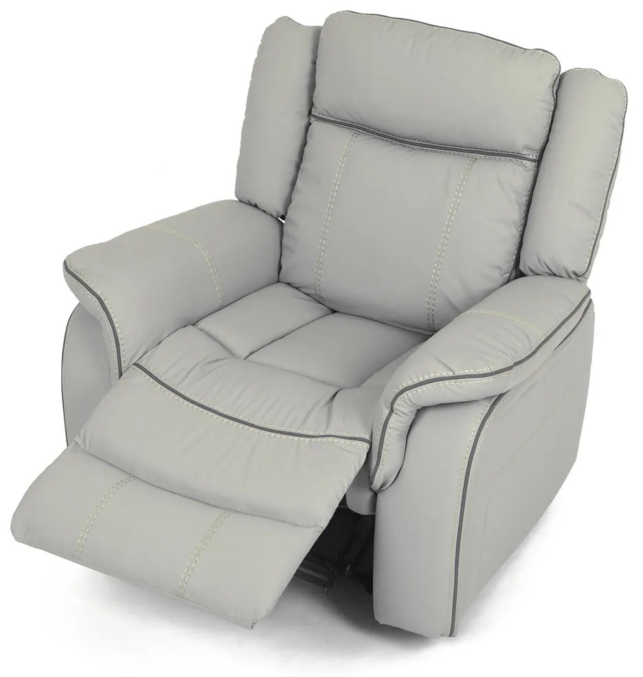 AUTRONIC TV a relaxační křeslo s elektrickým ovládáním, potah ekokůže v odstínu lanýž TV-4119 LAN