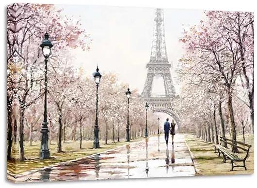 Styler Obraz na plátně - Ulička v Paříži 85x113 cm